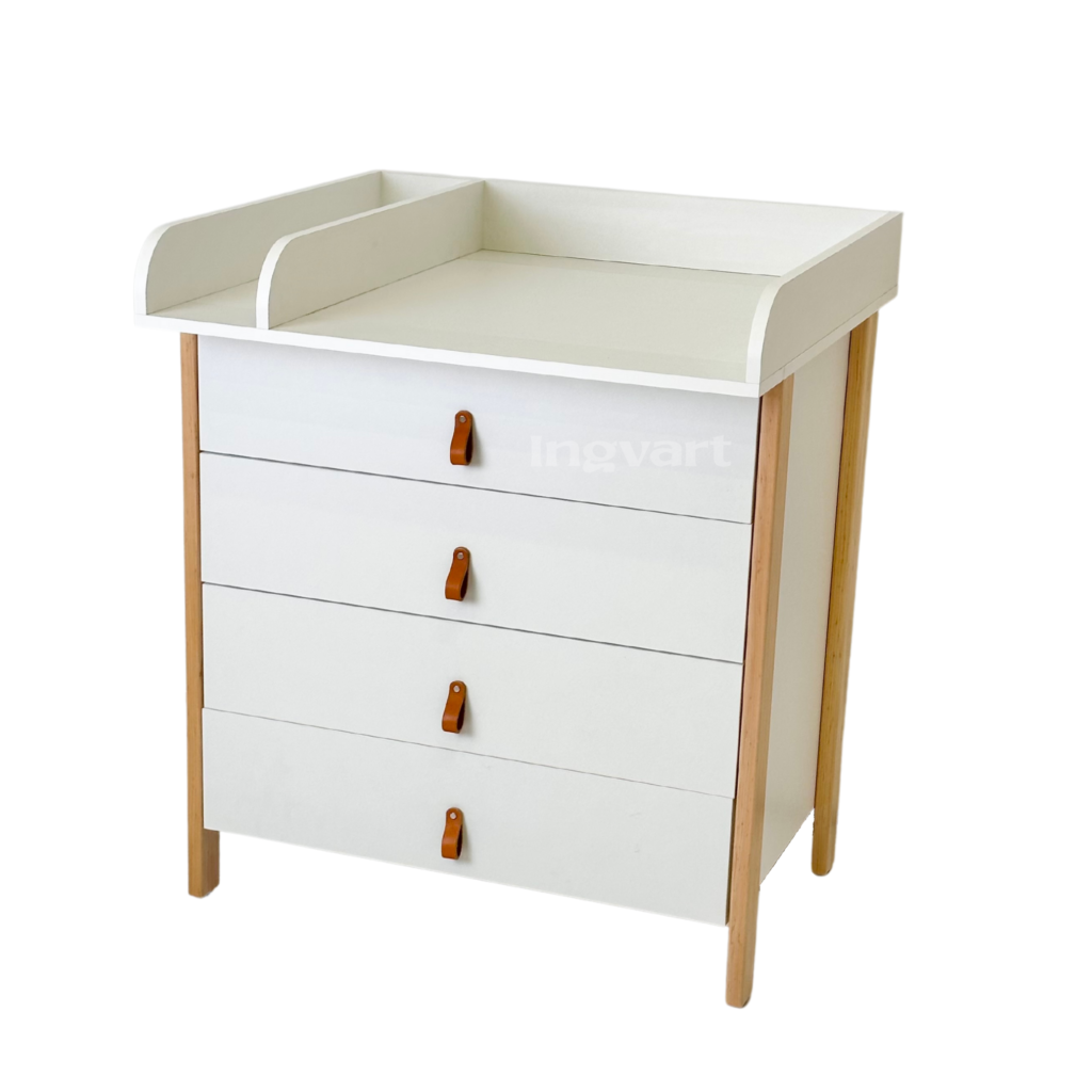 Scandi chest of drawers with removable changing board - ingvart-baby.com